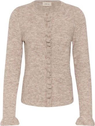 Cream Cardigans - - Knitwear - Damen - Beige - 2XL