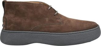 Tod's Suede Brown Flat Shoes - Gr. 9 - in Braun