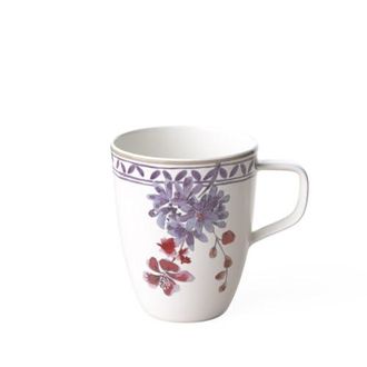 Villeroy & Boch Artesano Proven&ccedil;al Lavande Mug &agrave; caf&eacute;, 380 ml, Porcelaine Premium, Blanc/Multicolore