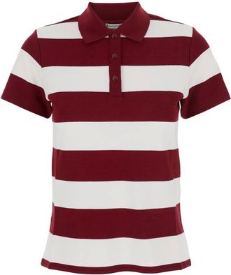 Moncler Femme, Tops, Rouge, Taille: 44 FR Polo Ray&eacute;