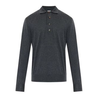 Eleventy Kaschmir Polo - - Tops - Herren - Grau - XL