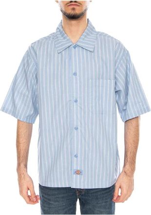 Dickies Homme, Chemises, Bleu, Taille: XL Venedocia Stripe Shirt