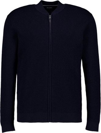 Olymp Herren Pullover blau Baumwolle unifarben