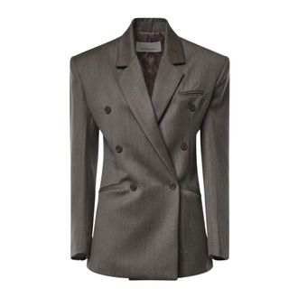 Frankie Shop Blazer Jade - Femme - Vestes - Brun - Taille: 40 FR