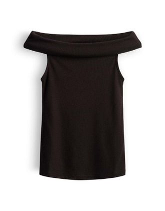 someday Kurzarmshirt Kanouk Off-Shoulder-Ausschnitt f&uuml;r feminine Looks