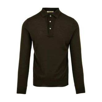 FILIPPO DE LAURENTIIS Polo-Pullover mit einteiligem Kragen - - Tops - Herren - Gr&uuml;n - 2XL