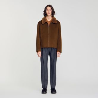 Sandro Blouson laine cachemire