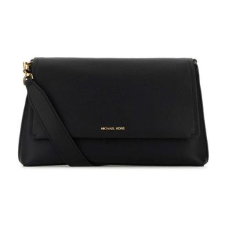Michael Kors Femme, Sacs, Noir, Taille: ONE Size Sac bandouli&egrave;re Nessa grand en cuir