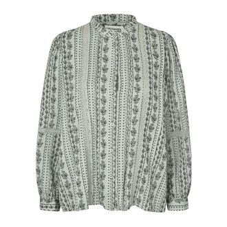 Lollys Laundry Femme, Blouses et Chemises, Vert, Taille: 36 FR Chemise en dentelle dinspiration boh&egrave;me