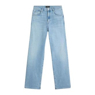 7 For All Mankind Femme, Jeans, Bleu, Taille: W25 Jean coupe droite