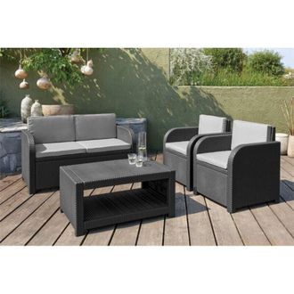 Keter Set Rotin Modena 4p Graphite