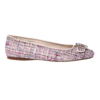 Baldinini Femme, Chaussures, Multicolore, Taille: 37 1/2 EU Ballerine en tweed multicolore