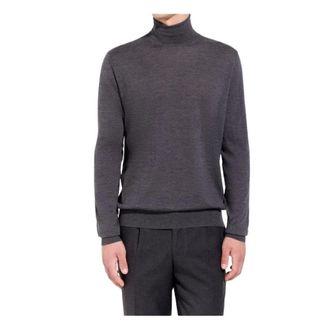 Barba Rollkragenpullover - - Knitwear - Herren - Grau - 3XL