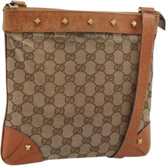 Gucci Sac bandouli&egrave;re vintage GG Canvas Pre-owned - Femme - Pre-owned - Brun - Taille: ONE Size