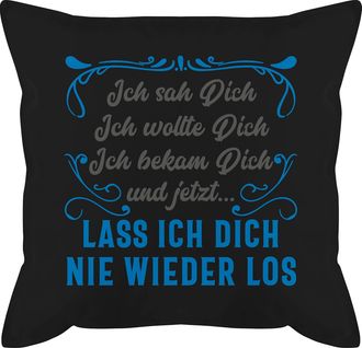 Shirtracer Kissen 50x50 - Ideen - Ich sah Dich, ich wollte Dich, ich bekam Dich - Partner Geschenke Ich Liebe Dich Valentinstag Jahrestag Geschenk Ihn Sie - 50 x