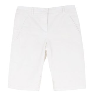 N°21 White Capri Shorts with Lace Detailing Size M