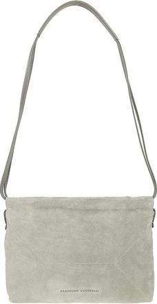 Brunello Cucinelli Femme, Sacs, Beige, Taille: ONE Size Drawstring Crossbody Bag