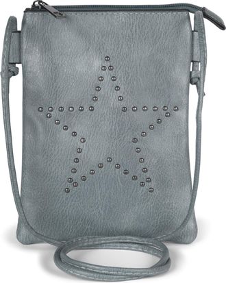 styleBREAKER Umh&auml;ngetasche Mini Umh&auml;ngetasche mit Nieten Stern