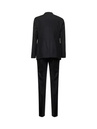 Tagliatore Mens Tuxedo Suit Vesuvio Black Virgin Wool Suits
