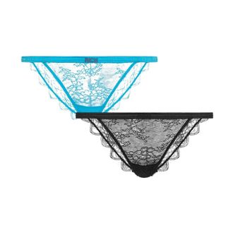 John Richmond Bikini-Slips mit Stickspitze - - Underwear - Damen - Mehrfarbig - S