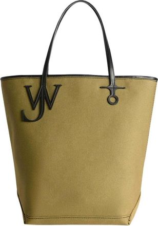 J.W.Anderson Femme, Sacs, Vert, Taille: ONE Size Grand cabas en toile Anchor