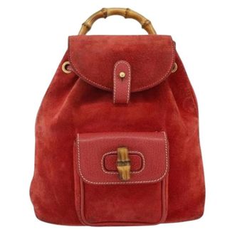 Gucci Pre-owned Bamboo Rucksack - - Pre-owned - Damen - Rot - ONE SIZE