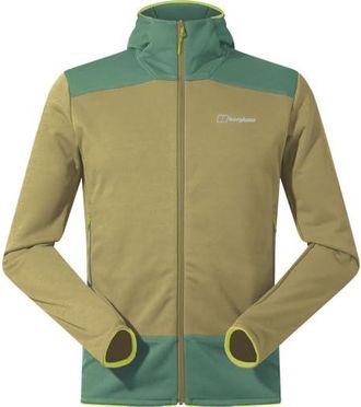 Berghaus Heuberg Veste polaire à capuche pour homme Naturel/vert Taille L
