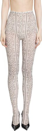 Dilara Findikoglu Past Edges Lace-effect Mesh Tights