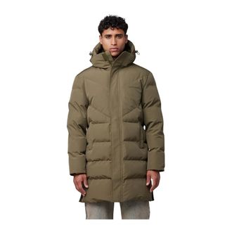 Off the Pitch Ripstop Longline Puffer Jack - - Coats - Herren - Gr&uuml;n - XS