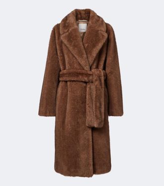 Max Mara Manteau portefeuille ceintur&eacute;