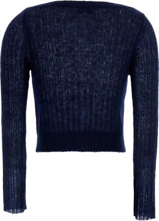 Shushu/Tong Floral Bead-Embellished Cardigan - Blue