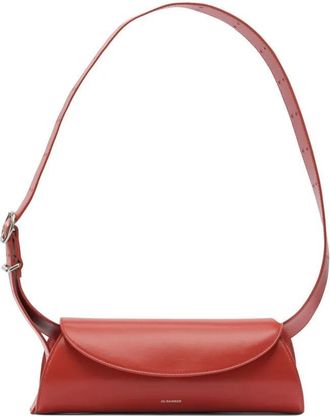 Jil Sander Hobo Bags - Cannolo Small Shoulder Bag - Gr. unisize - in Rot - f&uuml;r Damen