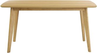 Miliboo Esstisch, rechteckig, skandinavisch, helles Holz, Eiche, Länge 150 cm, Leena