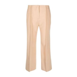 Jil Sander Elegante- beige Wollhose - - Trousers - Damen - Beige - S