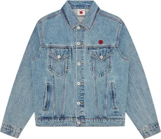 Icecream Icecream, Homme, Vestes, Bleu, Taille: M Veste Camionneur EN Denim Doubl&eacute;e &Agrave; Carreaux