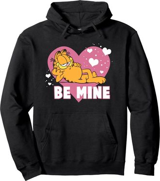 Garfield Valentines Day Be Mine Chill Pose Portrait Pullover Hoodie