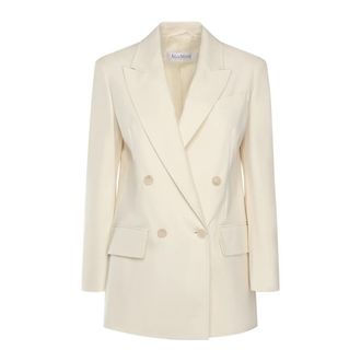 Max Mara Cotton Stretch Blazer - - Jackets - Damen - Beige - M
