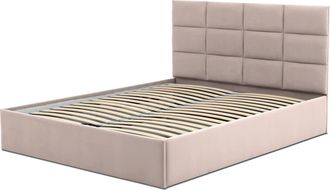 Generic Mebligo - Polsterbett 180x200 mit Bettkasten, Bettgestell, Doppelbett mit Lattenrost, Schlafzimmer Bett mit Kopfteil, Stauraumbett Tores, Bett Ohne Ma