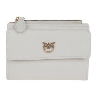 Pinko Pinko, Femme, Accessoires, Blanc, Taille: ONE Size Portefeuille Compact