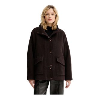 Sessun Manteau Court - Femme - Vestes - Brun - Taille: 36 FR