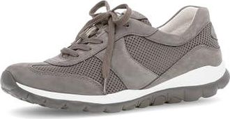 Gabor Femme Baskets, Dame Baskets Basses,Semelle int&eacute;rieure Amovible,Chaussure de Sport,Semelle &agrave; Plateforme,Loisirs,Marron (Fumo),37.5 EU / 4.5 UK
