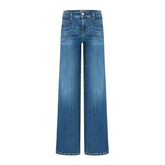 Cambio Wide Leg Denim Tess - - Jeans - Damen - Blau - L L33