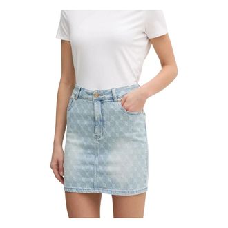 Gaud&igrave; Femme, Jupes, Bleu, Taille: W28 Mini-jupe &agrave; motif