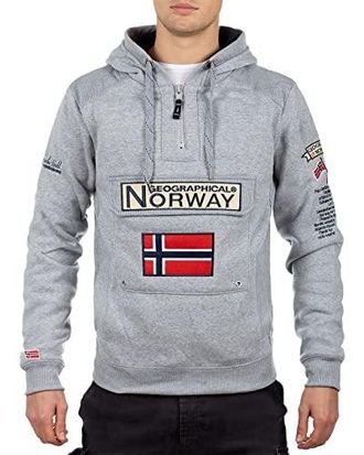 Geographical Norway Hommes Sweat Gris Clair XXL