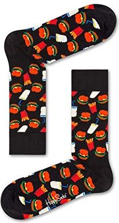Happy Socks Mixte Hamburger Sock Calcetines, Multicolore, 36-40 EU