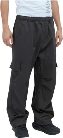 Moncler Homme, Pantalons, Gris, Taille: XL Pantalon Cargo avec Patch Logo