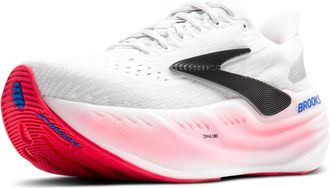 Brooks Damen Glycerin Max Sneaker, White/Black/Diva Pink, 38.5 EU