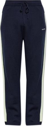 Casablanca Homme, Pantalons, Bleu, Taille: XL Pantalon droit en m&eacute;rinos