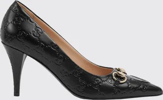 Gucci Horsebit Pumps aus glattem Kalbsleder mit hohem Stiletto-Absatz