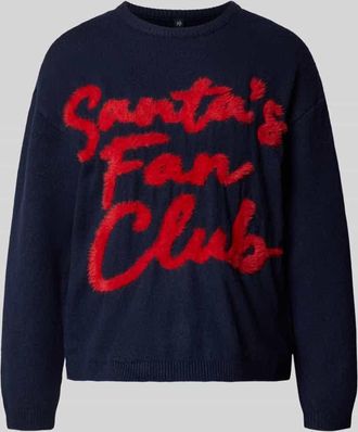 Only Pullover mit Santa Schriftzug